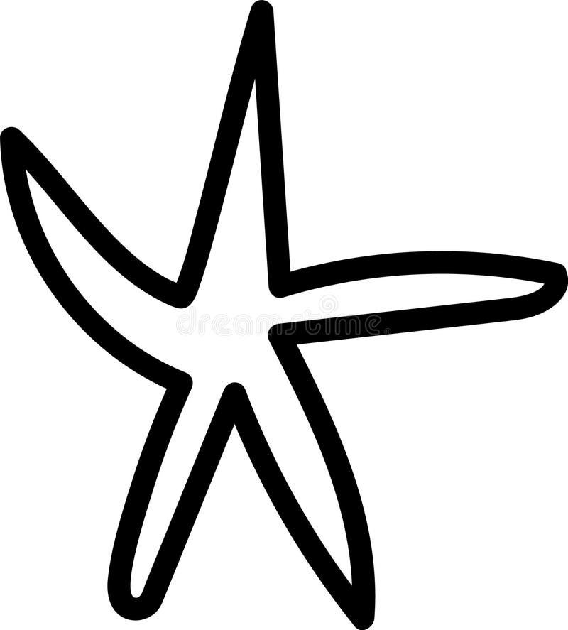 Hand Drawn Abstract Star stock illustration. Illustration of star ...