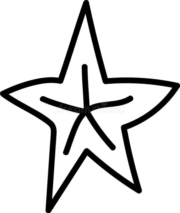 Hand Drawn Abstract Star stock vector. Illustration of vector - 370071311