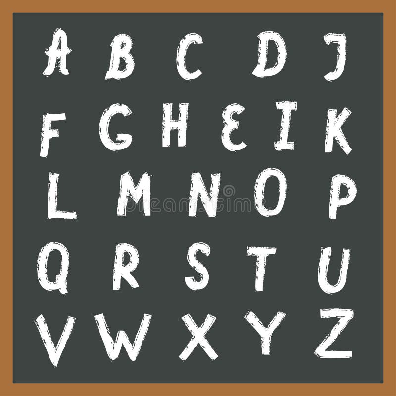 Hand drawn alphabet stock vector. Illustration of education - 45262396