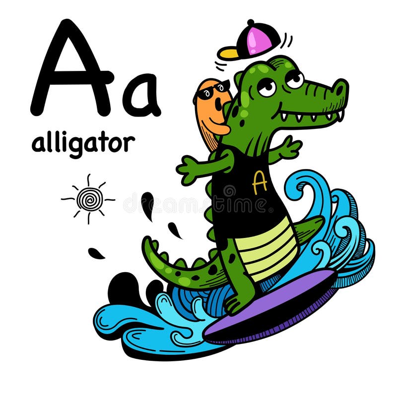 Alligator Flashcard Stock Illustrations – 127 Alligator Flashcard Stock ...
