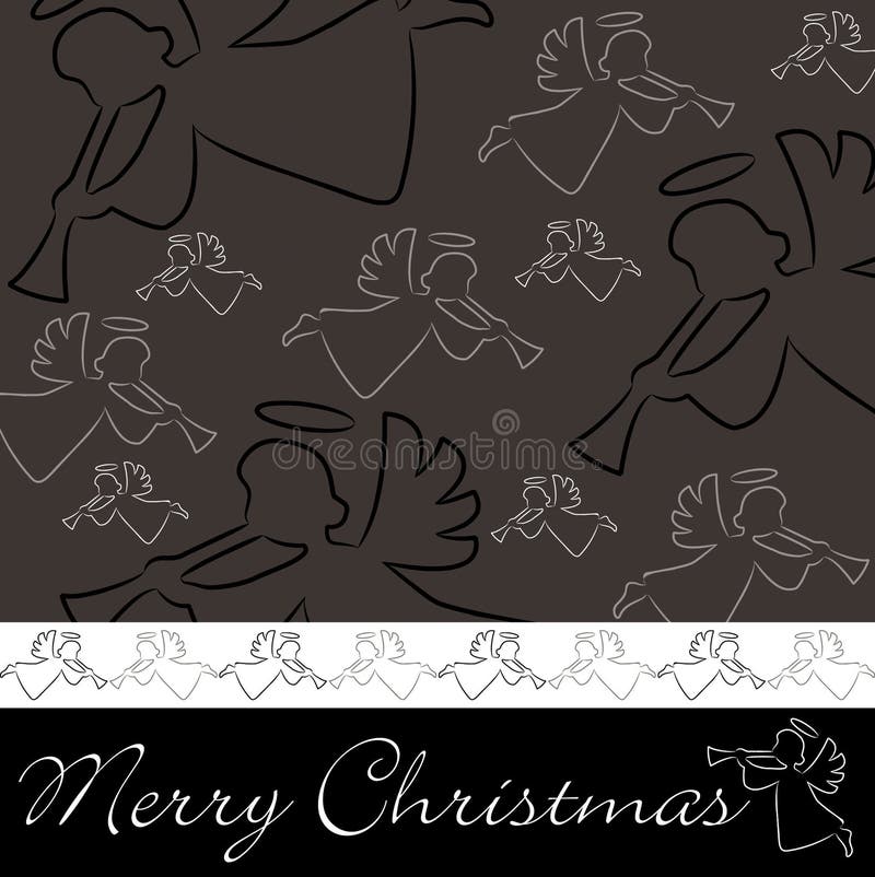 Hand drawn angel card stock vector. Illustration of greeting - 163949247