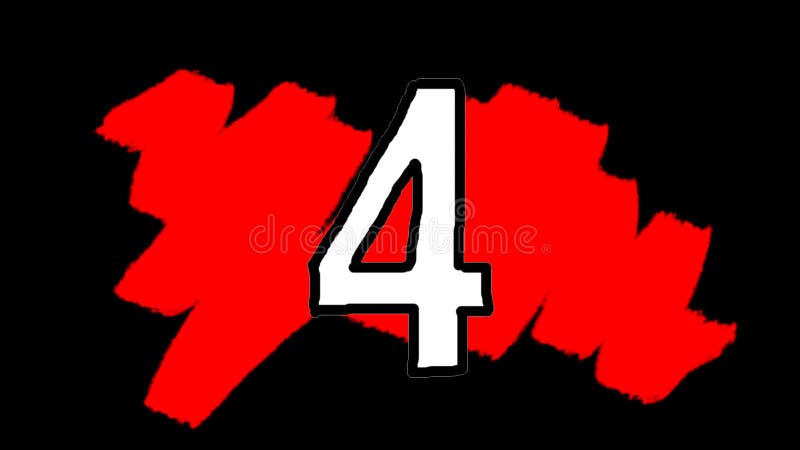 3 2 1 GO Animated Countdown with White Numbers Three Two One and the ...