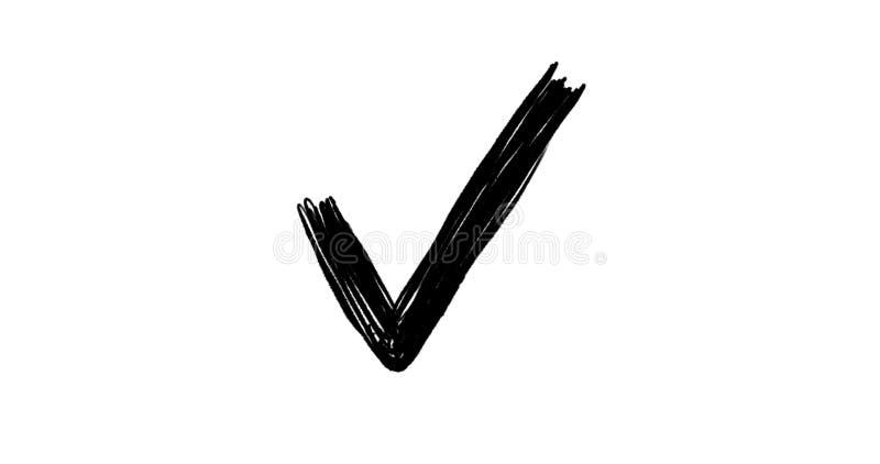 A Checkmark is Drawn in the Green Checkbox. Stock Video - Video of ...