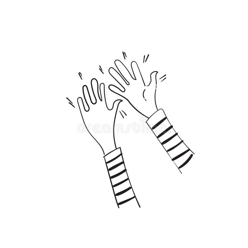 Clapping Hand Doodle Stock Illustrations – 482 Clapping Hand Doodle ...