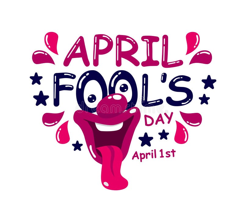 Hand Drawn April Fools Day Text Concept Design Stock Illustration ...