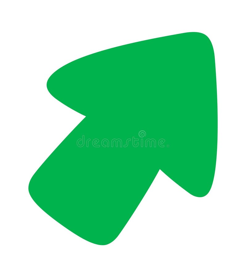 Hand Drawn Arrow Cartoon Expression Sign Doodle Flat Icon Stock Vector ...