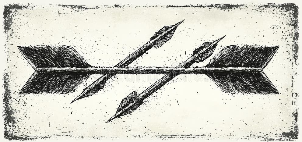 Hand-drawn Arrow with a Doodle-like Simple Sketch. a Scribble Element ...
