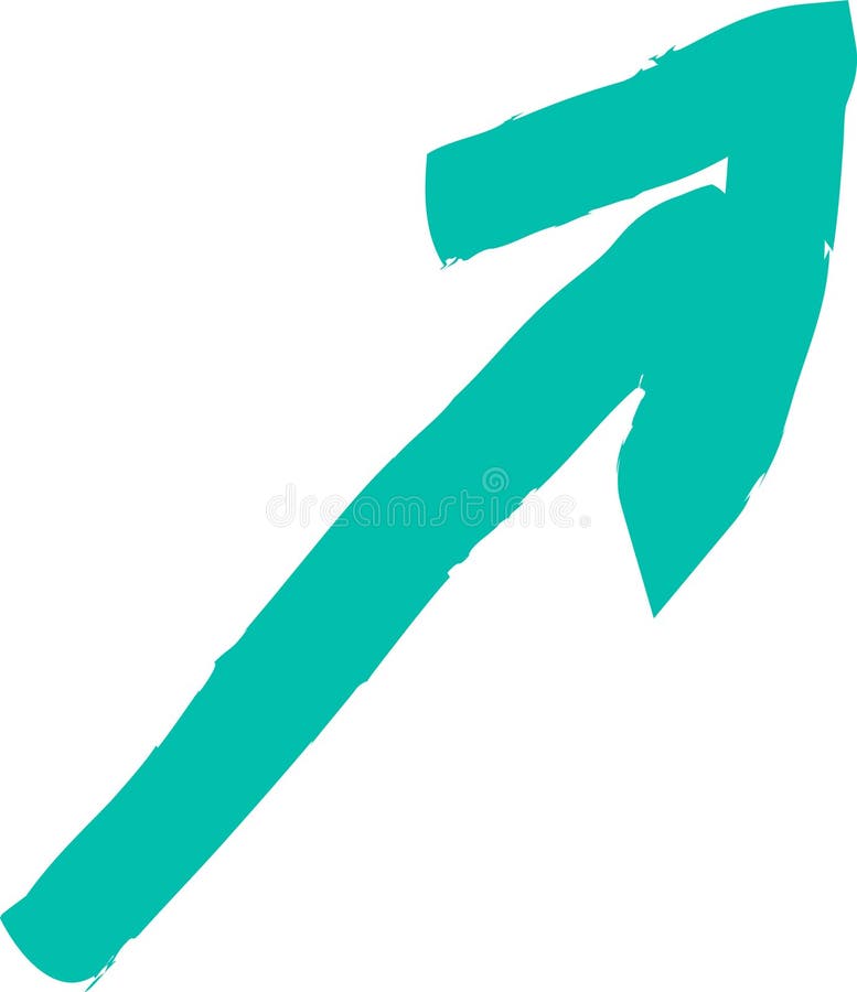 Hand Drawn Arrow stock vector. Illustration of hand - 353834552