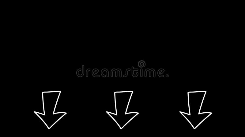 Hand Drawn Arrows 2d Animation. Stock Footage - Video of direction ...