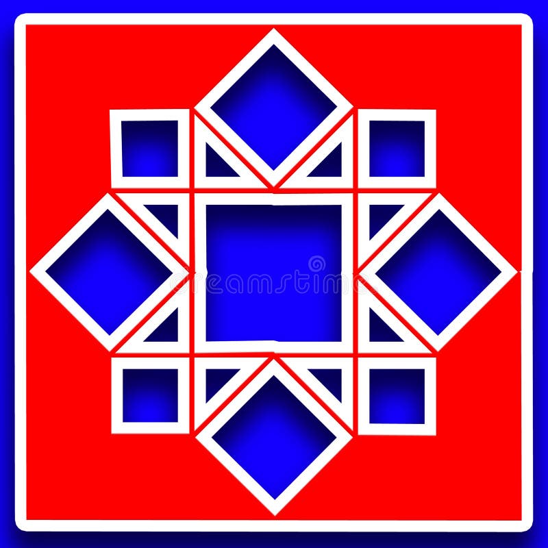 Hand Drawn Artistic 3d Floor Tile Design Pattern Layout Set-4 Stock ...