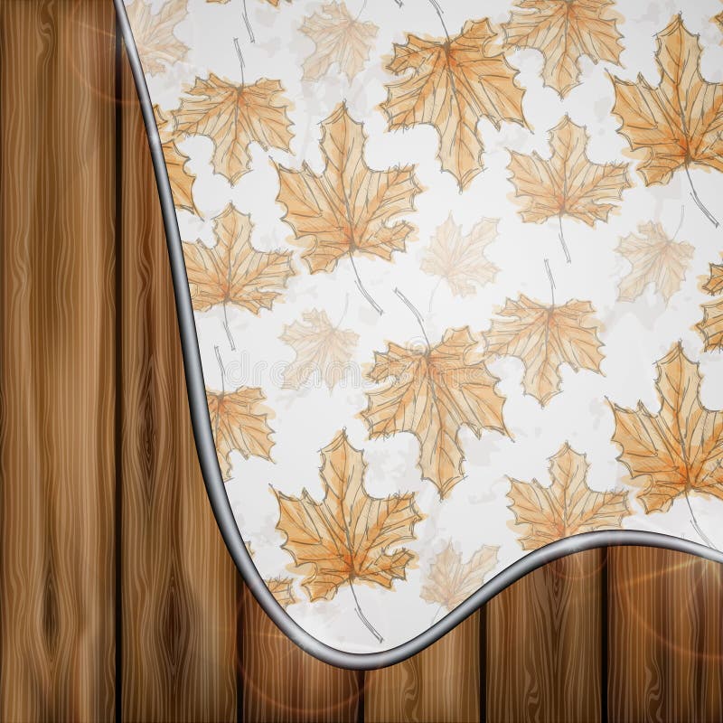 Hand Drawn Autumn Background Stock Vector - Illustration of season ...