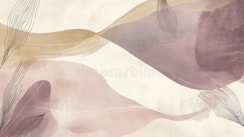A Hand-drawn Backdrop Featuring Delicate Pencil Textures and Abstract ...