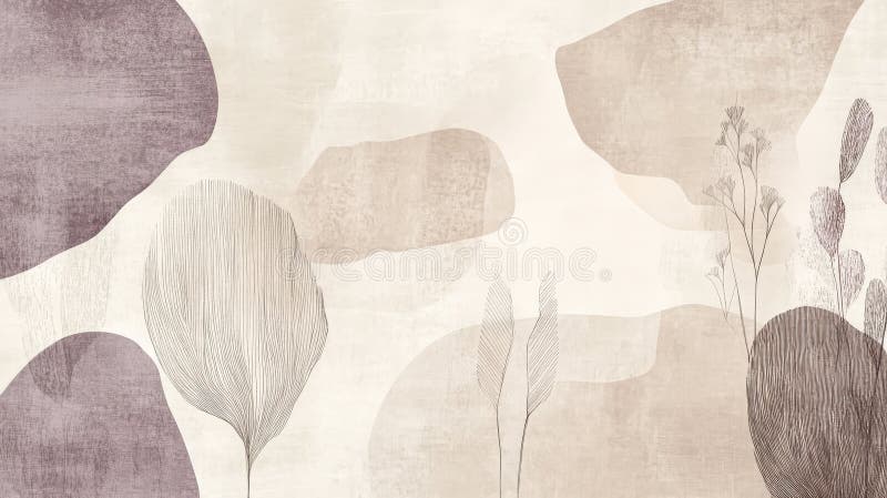 A Hand-drawn Backdrop Featuring Delicate Pencil Textures and Abstract ...