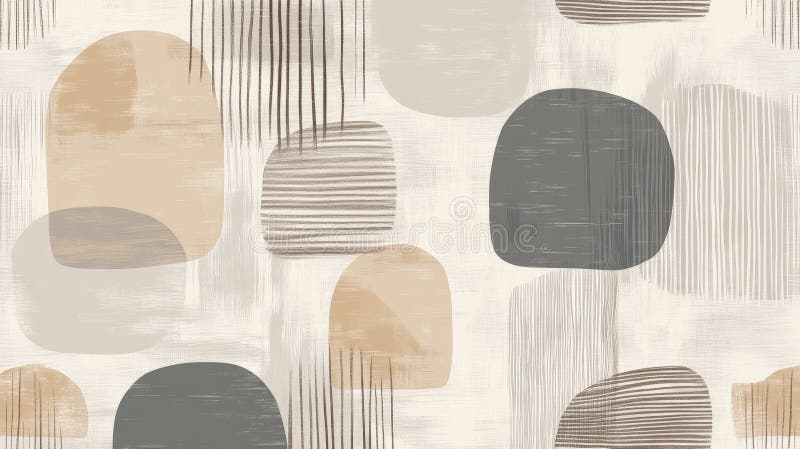 A Hand-drawn Background with Fine, Sketchy Lines and Simple Geometric ...