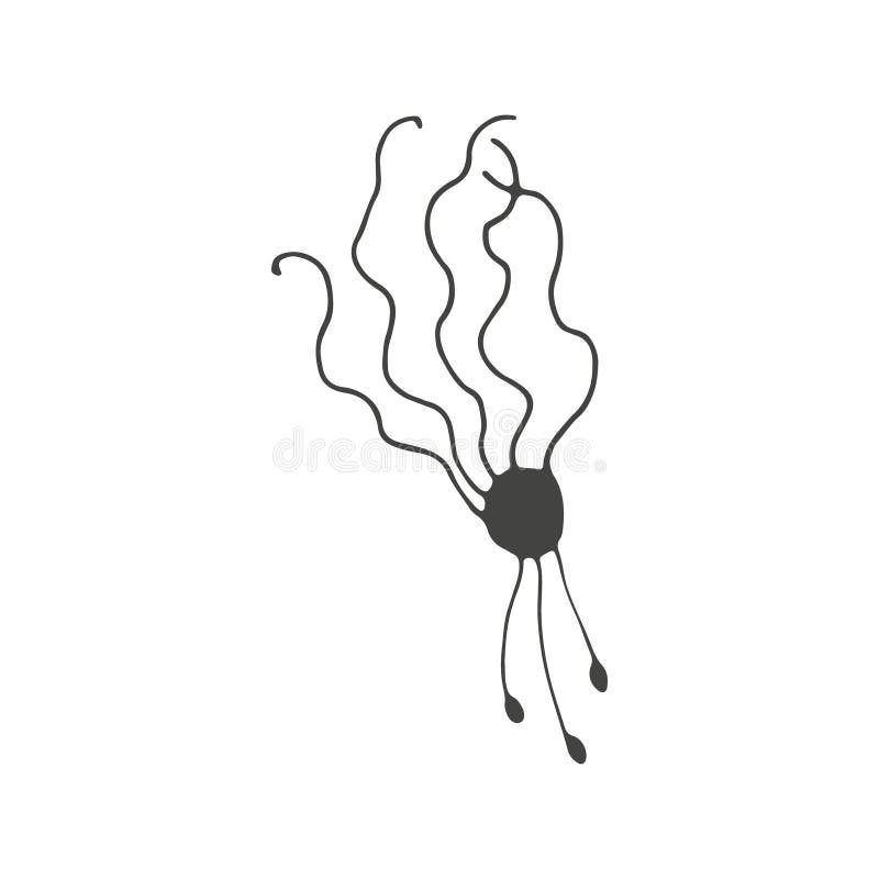 Hand Drawn Bacteria Doodle Icon. Coronavirus Line Art Icon Stock Vector ... Hand Drawn Bacteria Doodle Icon. Coronavirus Line Art Icon Stock Vector ...