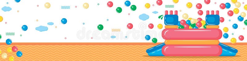 Hand Drawn Ball Pit Template Design Stock Illustration - Illustration ...