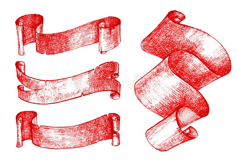 Hand drawn banners stock vector. Illustration of retro - 52751240