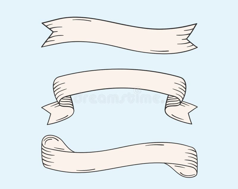 Hand Drawn Banners stock vector. Illustration of handdrawn - 145079272