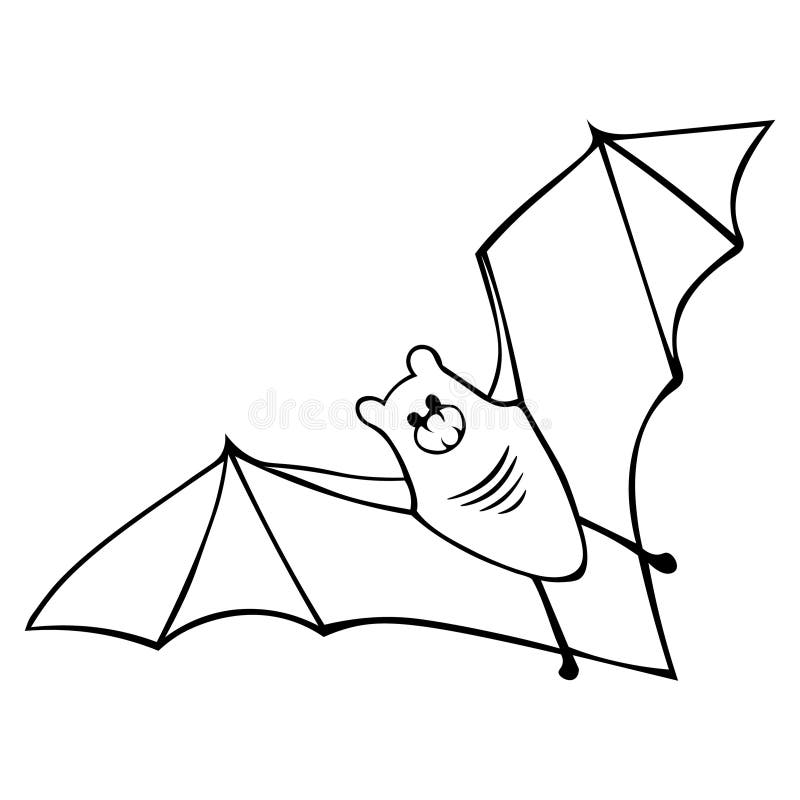 Hand Drawn Bat Vector Illustration for Walpurgis Night, Halloween Stock ...