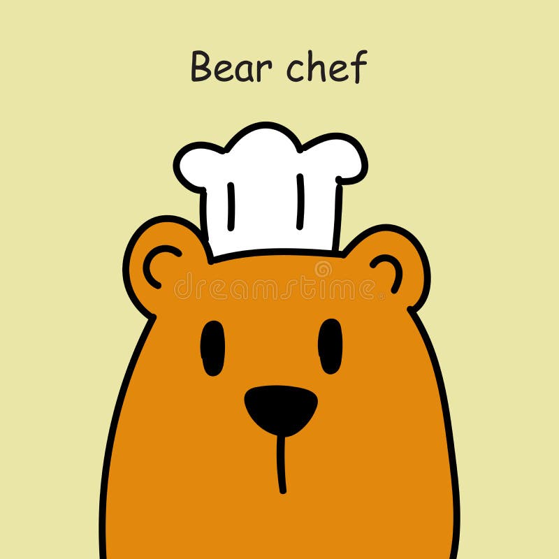 Bear Cooking a Fish, Illustration Stock Vector - Illustration of friend ...