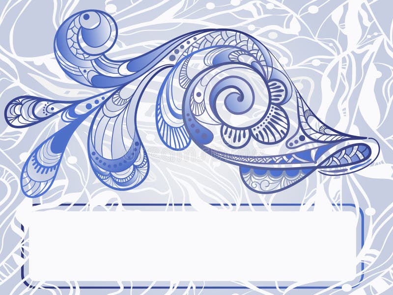 Hand drawn beautiful fish stock vector. Illustration of flying - 20237933