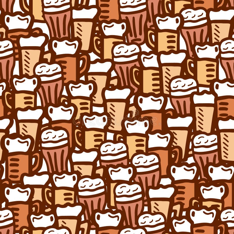 Beer seamless pattern stock vector. Illustration of design - 86318761