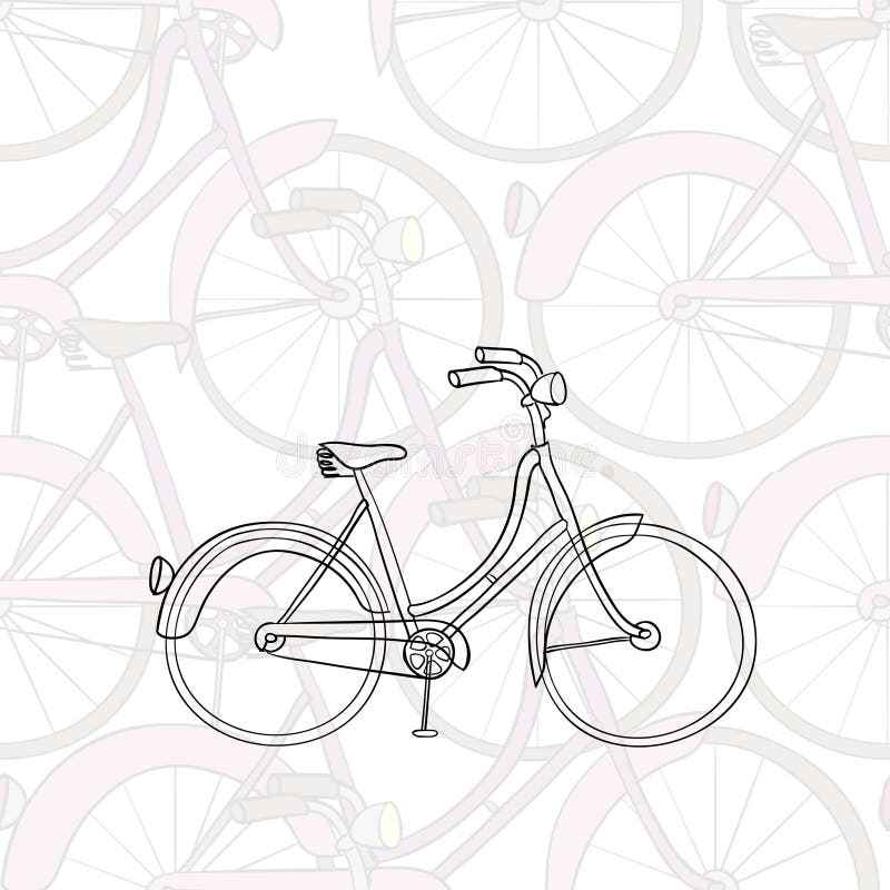 Hand drawn bicycle stock vector. Illustration of transportation - 57645980