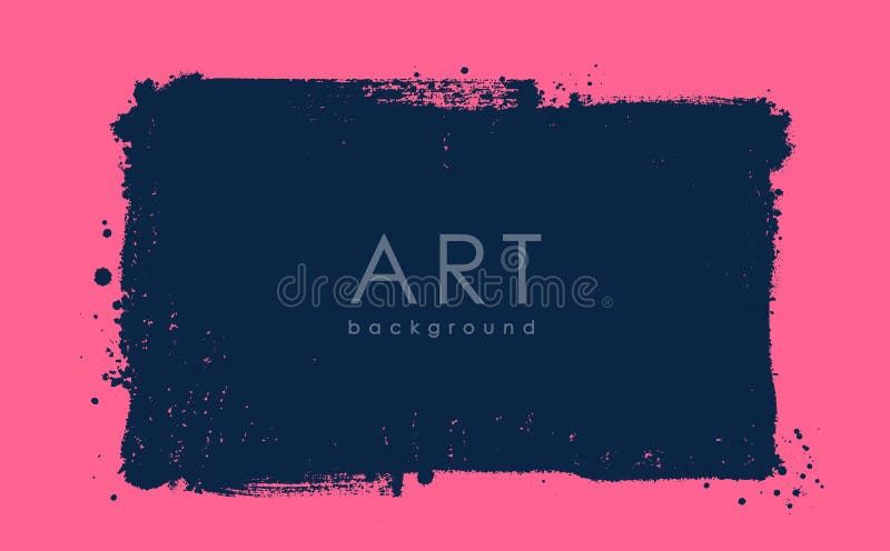 Hand Drawn Big Blue Painted Stain. Modern Artistic Background Stock ...
