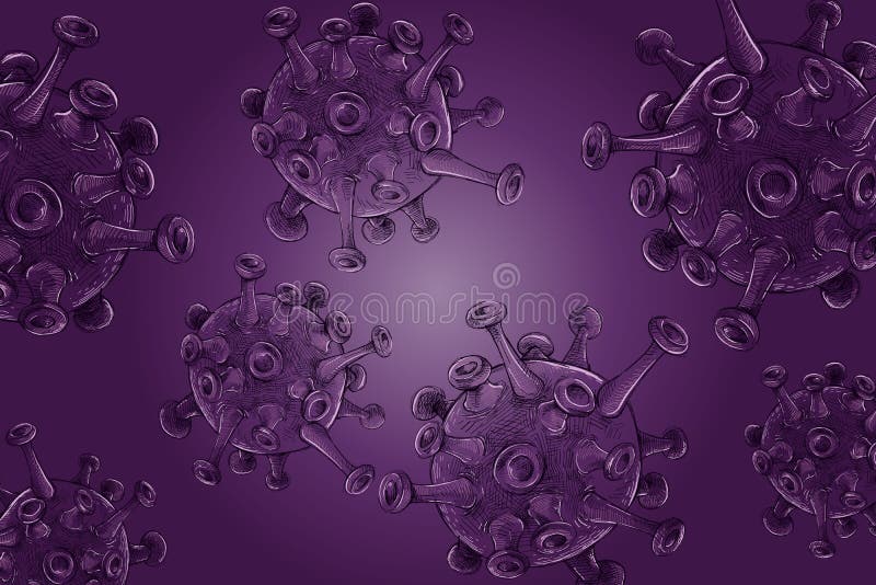 Hand Drawn Biology. Abstract Vector. Stock Illustration - Illustration ...