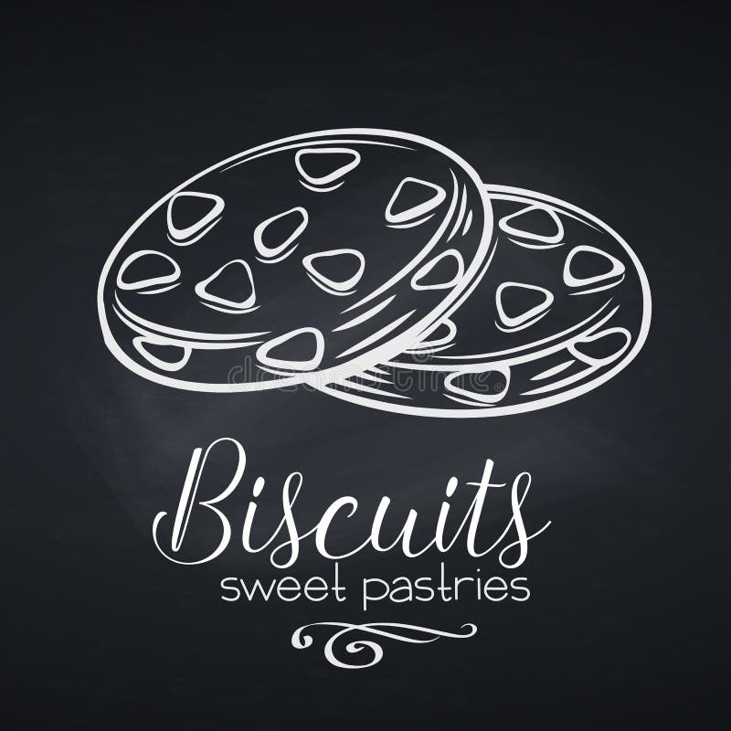 Hand drawn biscuit icon stock vector. Illustration of element - 141909268