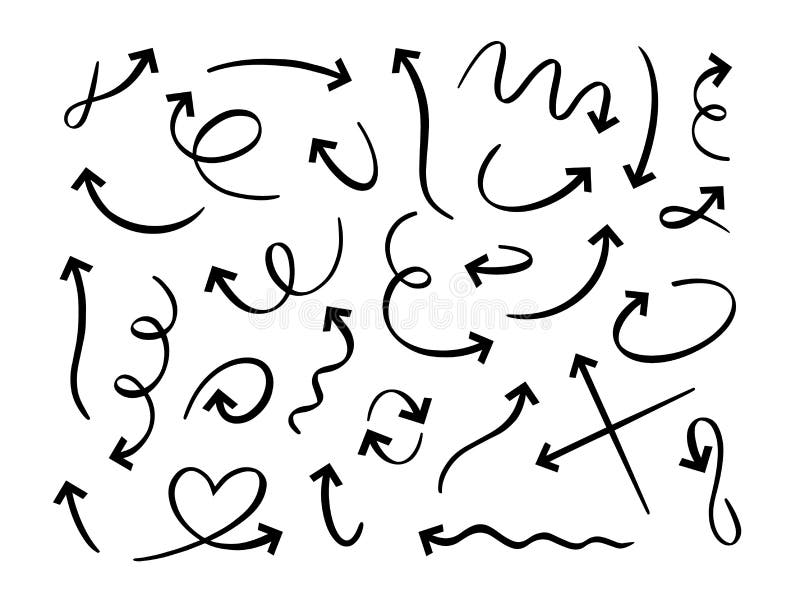 Vector Arrow Doodle Set Stock Illustrations – 47,930 Vector Arrow ...