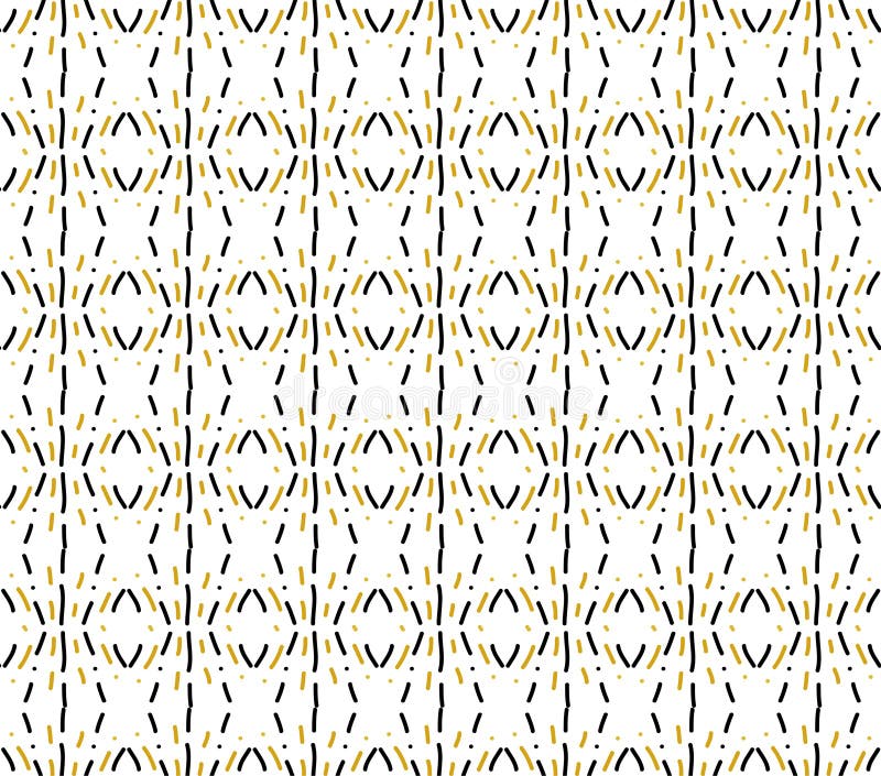 Hand Drawn Black and Gold Dash Dot Vertical Pattern Background Vector ...