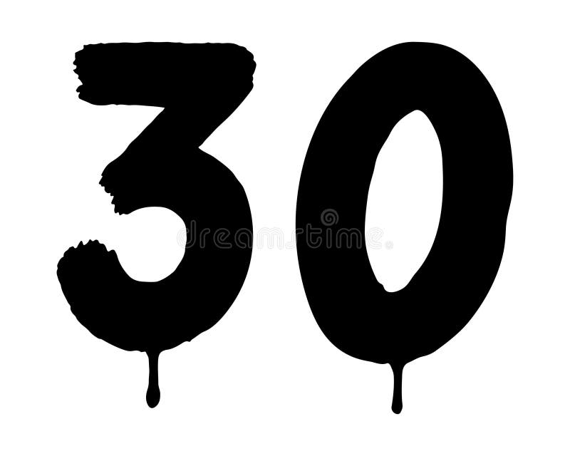 Black Number 9 with Watercolor Wildflowers and Leaves Bouquet, Summer ...