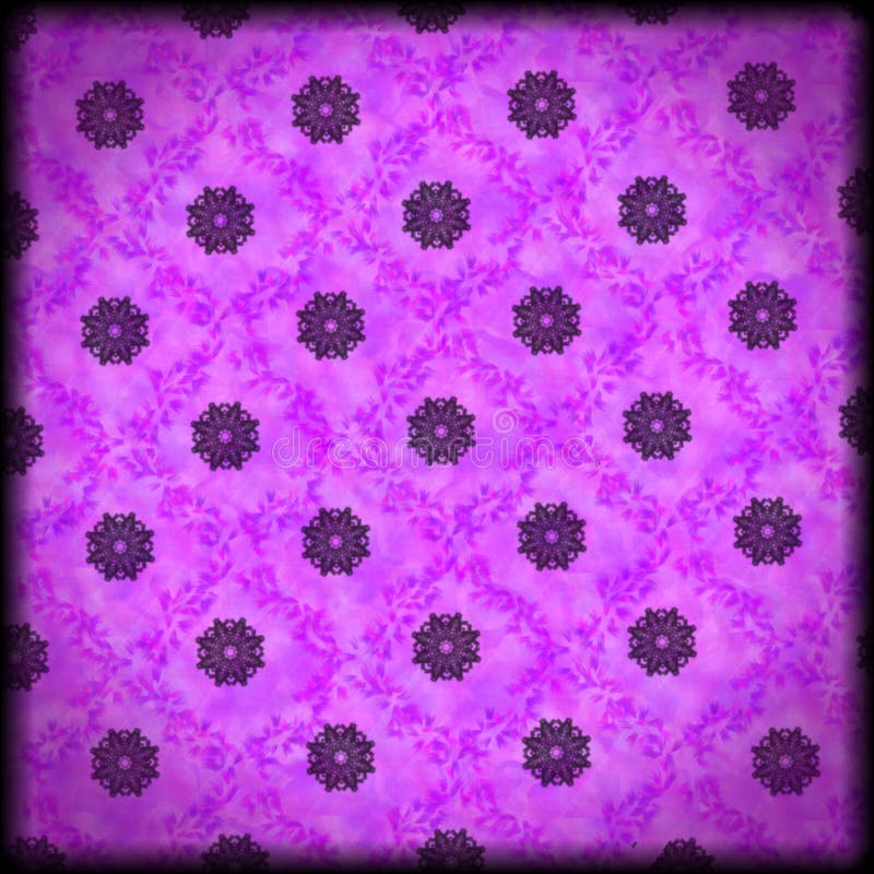 Hand Drawn Black and Purple Pattern Stock Illustration - Illustration ...