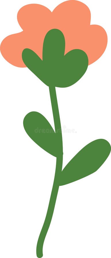 Hand Drawn Blooming Flower stock vector. Illustration of summer - 347566278