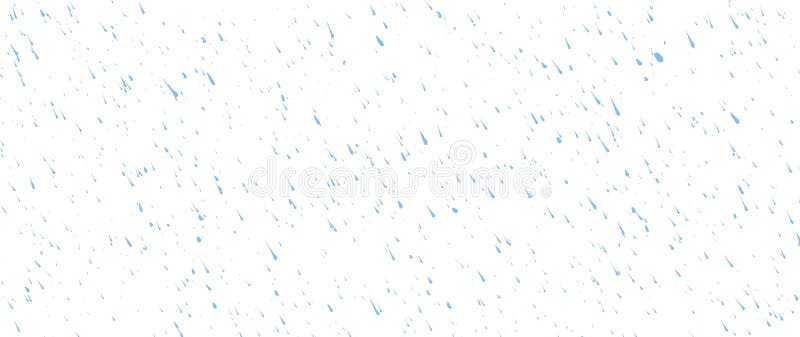 Hand-drawn Blue Diagonal Raindrop on White Background. Seamless Texture ...