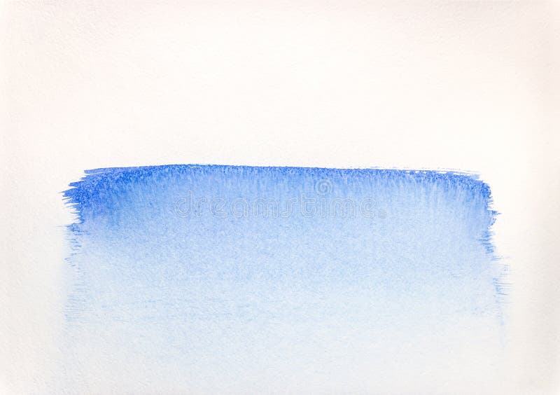Hand Drawn Blue Gradient on Watercolor Paper Background Stock Image ...