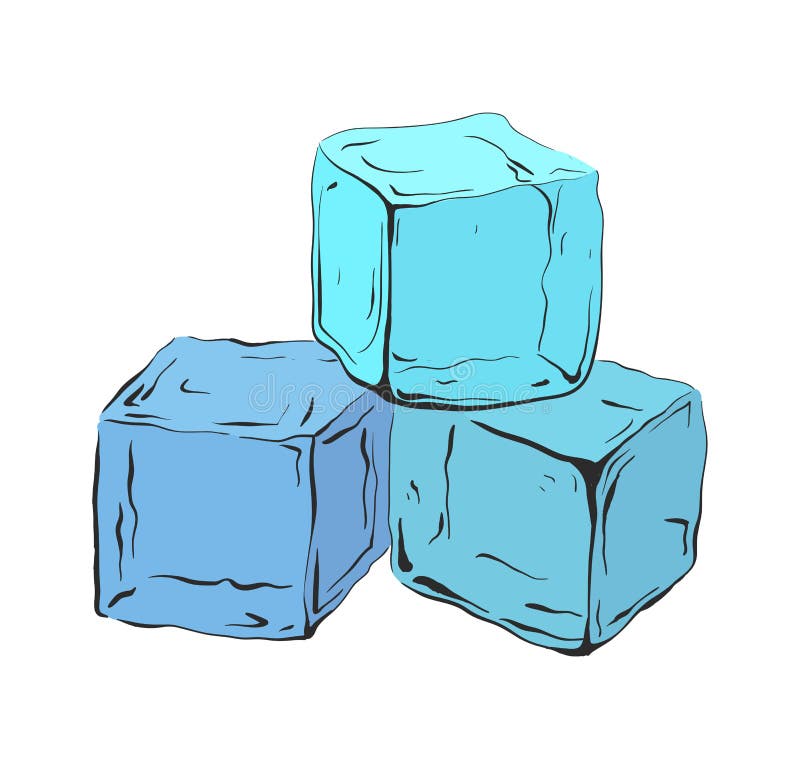 Ice Block Hand Drawn Cartoon Stock Illustrations – 46 Ice Block Hand ...