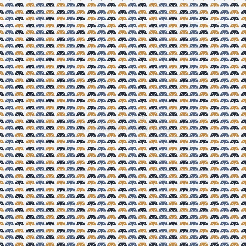 Hand Drawn Blue Triangle Patterns Stripes Seamless Stock Vector ...