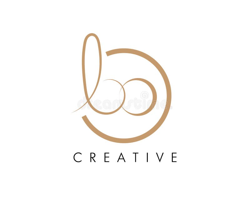 Initial Letter BO Logo Design Template Element Stock Vector ...