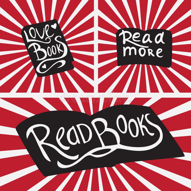 Hand Drawn Book with Handwritten Phrase about Reading Stock ...