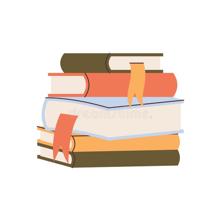 Hand Drawn Books Element for Your Design Stock Vector - Illustration of ...