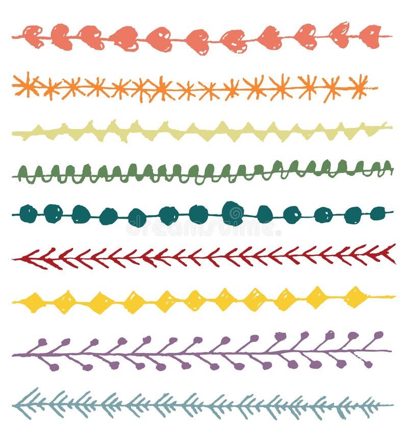 Hand drawn border stock vector. Illustration of sketch - 66286361