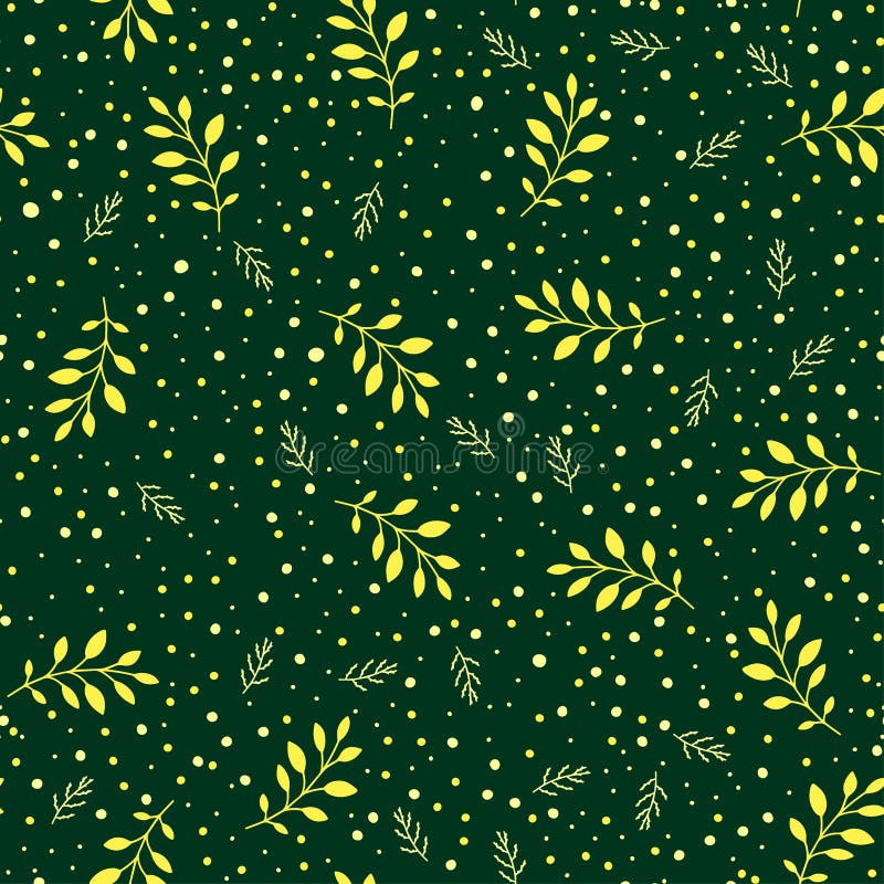 Hand Drawn Botanical Pattern, Vector Illustration Elements. Stock ...