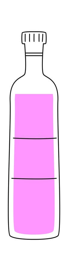 Hand Drawn Bottle Abstract Design Element Stock Vector - Illustration ...