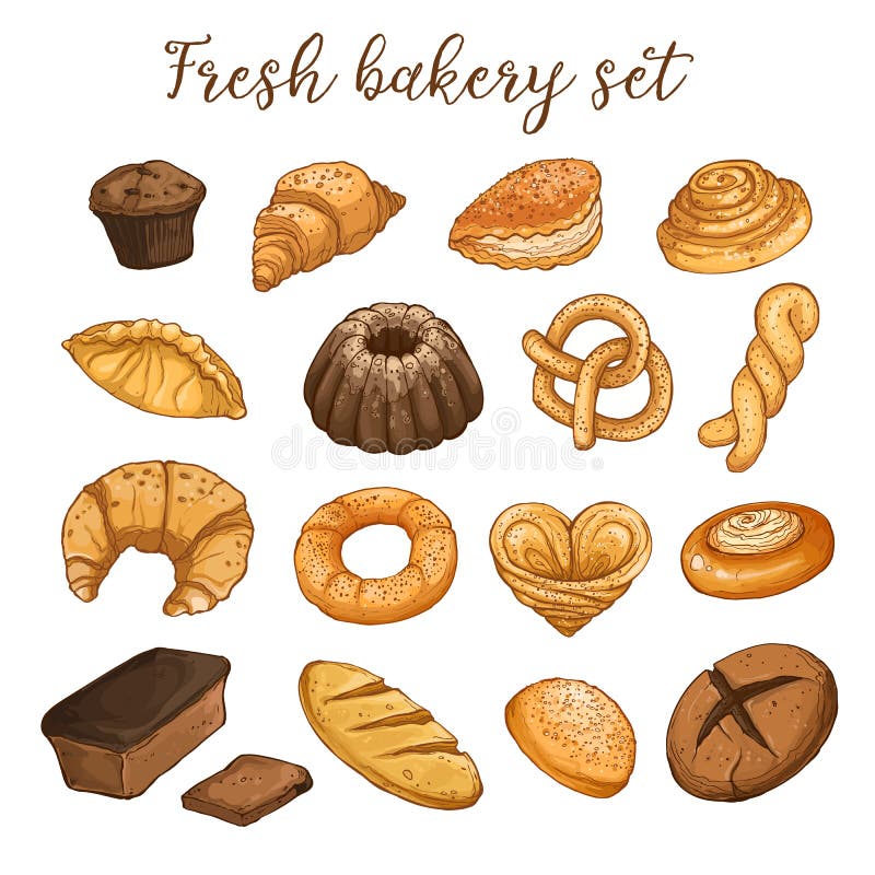 Single Bread Roll Stock Illustrations – 613 Single Bread Roll Stock ...