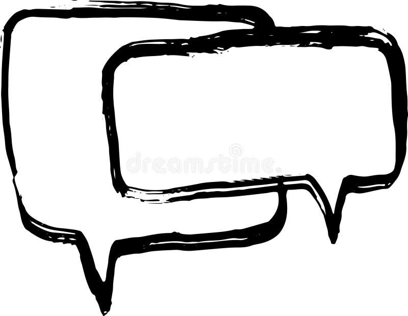 Hand Drawn Brush Ink Speech Bubble Icon Stock Vector - Illustration of ... Hand Drawn Brush Ink Speech Bubble Icon Stock Vector - Illustration of ...