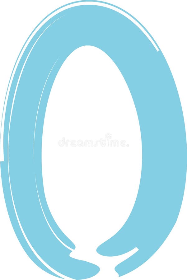 Hand Drawn Brush Oval Stroke Stock Vector - Illustration of drawn ...