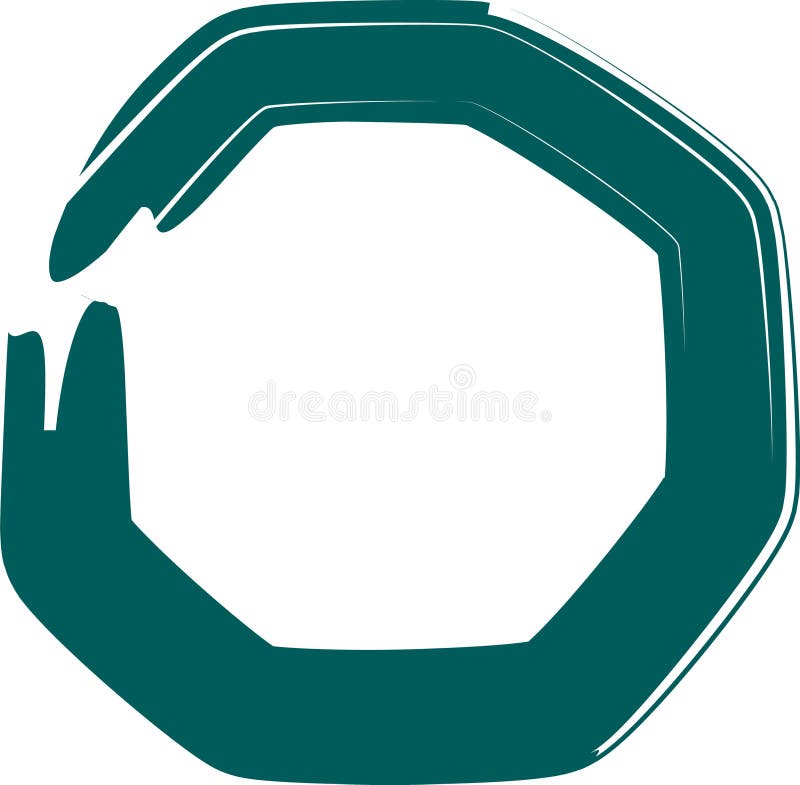 Hand Drawn Brush Polygon Stroke Stock Vector - Illustration of paint ...