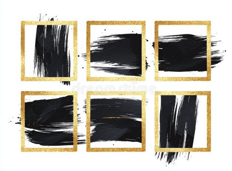 582 Gold Paint Stroke Border Frame Stock Photos - Free & Royalty-Free ...